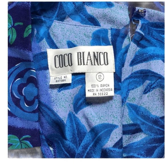 Coco Bianco | Dresses | Coco Bianco Womens 2 Maxi Shift Dress Blue ...